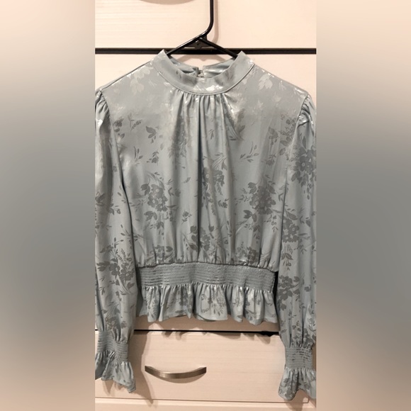 Forever 21 | Tops | Baby Blue Blouse | Poshmark
